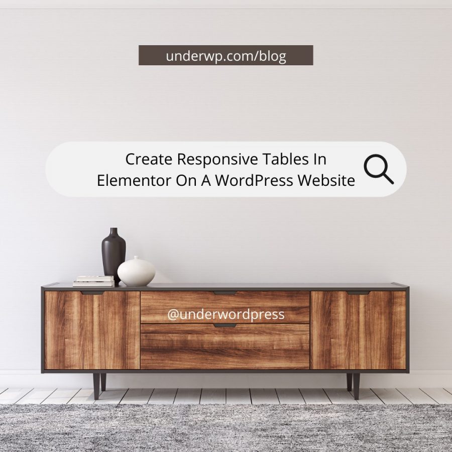Create Responsive Tables In Elementor On A WordPress Website – UnderWP