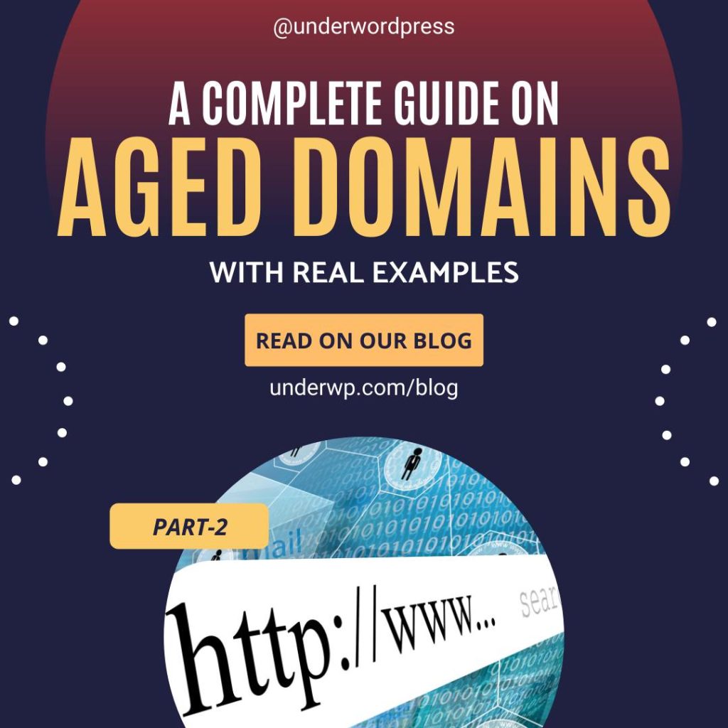 A Complete Buyer’s Guide On Aged Domains With Examples – Part 2 – UnderWP